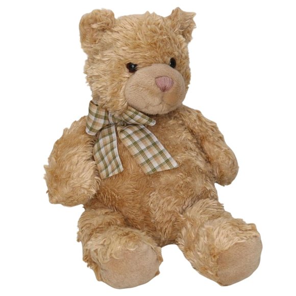 Gund | Toys | Gund Teddy Bear Wplaid Bow Tie Plush Stuffed Animal 45455 ...